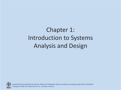 PPT Chapter 1 Introduction To Systems Analysis And Design PowerPoint Presentation ID 5791592