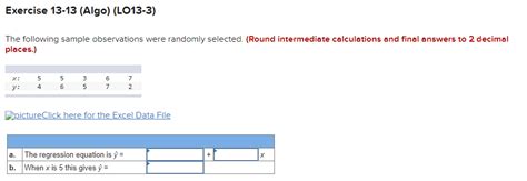 Solved Exercise Algo LO The Following Sample Chegg Com