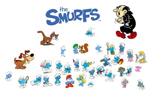 The Smurfs Characters By The Acorn Bunch On Deviantart