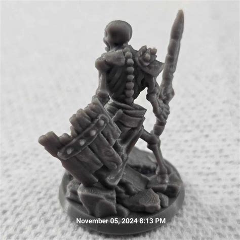 3d Print Of Supportless Skeleton Sample Wooden Shield By Ghostrider2k