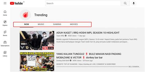 Cara Melihat Trending Youtube Panduan Lengkap