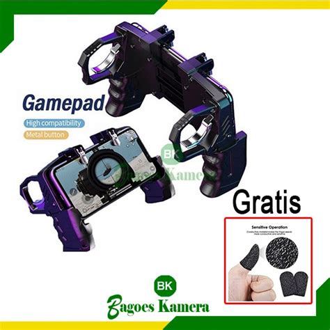 Jual PUBG MOBILE GAMEPAD TRIGGER GUN K Controller L R Easy Clip Shooter Controller JOYSTICK