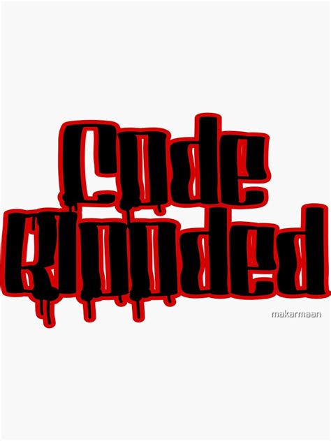 Code Blooded Latest Design Sticker By Makarmaan Redbubble