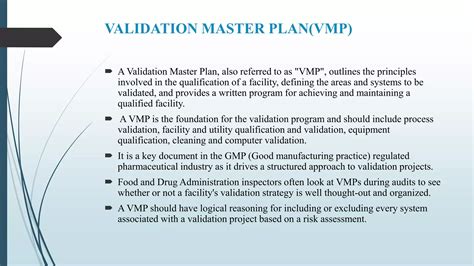 Validation and calibration of master plan | PPTX | Pharmaceutical Industry | Industries