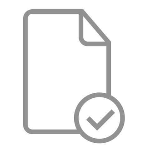 Document Checked Icon Free Download On Iconfinder