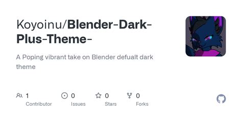 Blender Dark Plus Theme Bdplusthemexml At Main · Koyoinublender