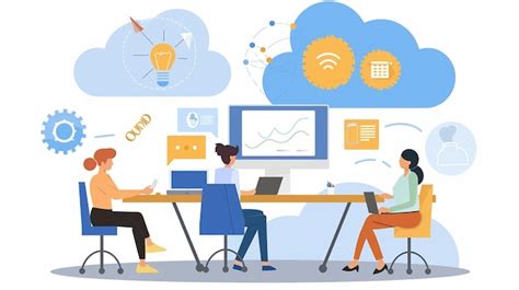 Premium Photo Three Men Are Working On Computers In A Room