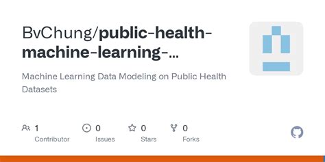 Github Bvchungpublic Health Machine Learning Analysis Machine