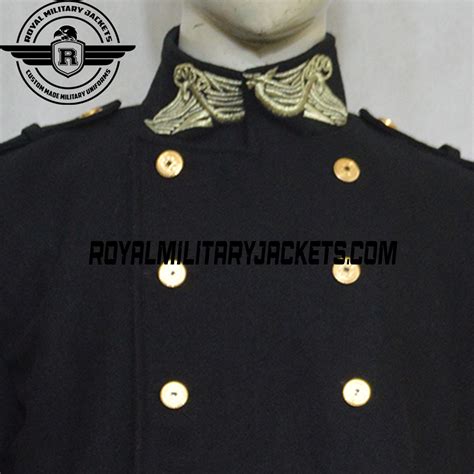 New Mens Black Military Uniforms Period British Jacket Coat Royal