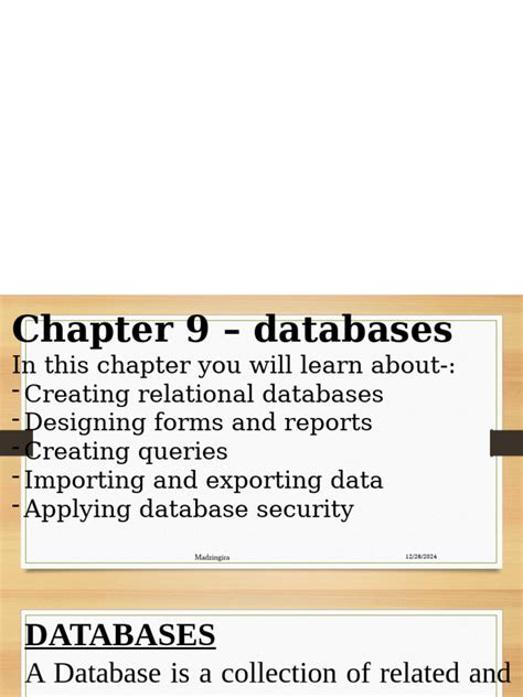 chapter 9 databases pdf relational model databases
