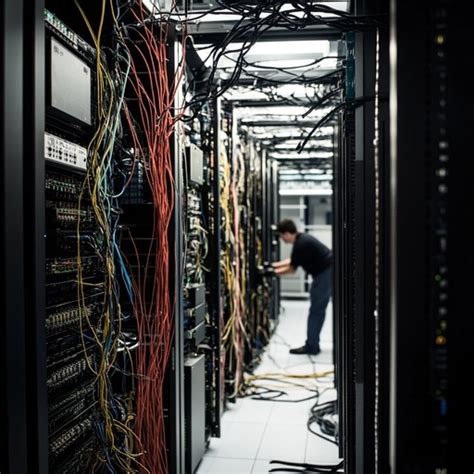 Free Data Center Work Photo Datacenter Technician Server Download At Stockcake