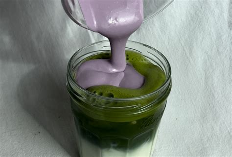 How To Make An Iced Ube Matcha Latte Recipe Ispillice