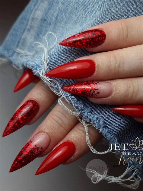 Fierce And Fiery 50 Red Stiletto Nails That Slay Fashion So Simple