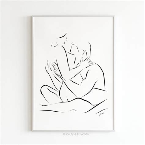 Sex Line Art Etsy