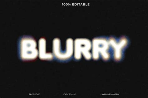 Blurry VHS Urban Concrete Font Style Text Effect Photoshop PREMIUM PSD File