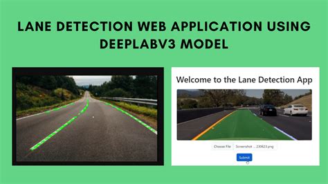 lane detection web application using deeplabv3 model computer vision