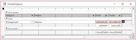 solved footer totals in subform access world forums