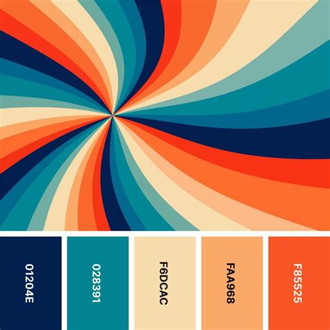 31 Retro Color Palettes For Throwback Designs Color Meanings Retro