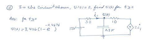 Solved In The Circuit Shown V Find V T For Chegg
