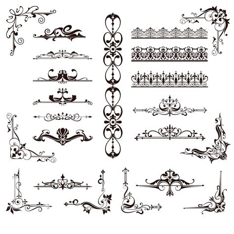Premium Vector Classic Decorative Design Vintage Elements
