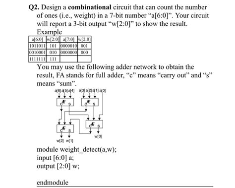 Solved Q Design A Combinational Circuit That Can Count The Chegg