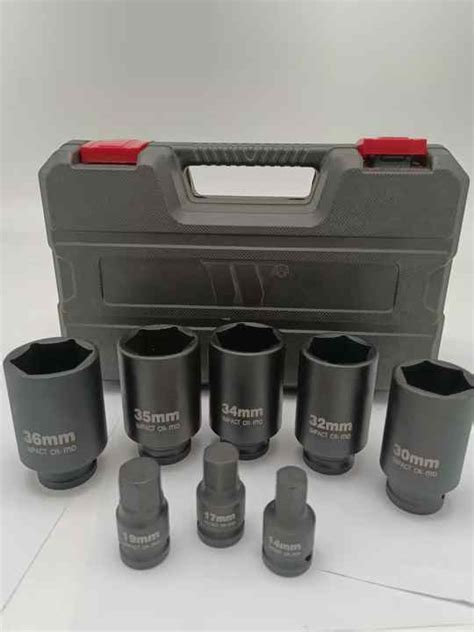 xctool hot selling car tools 8pc 1 2 drive shaft impact socket set