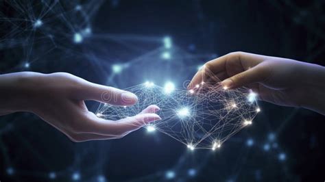 Illustration Global Digital Connection Network And Data Generative Ai