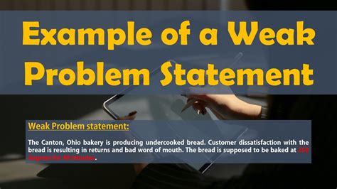 Six Sigma Problem Statements Examples Dmaic Project Contract