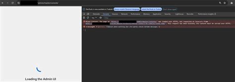stays on this page loading the admin ui keycloak