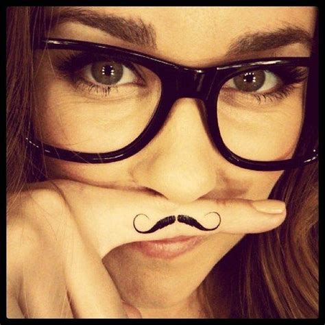 Camila Cabello Girls With Glasses Mustache Tattoo Nerd Glasses