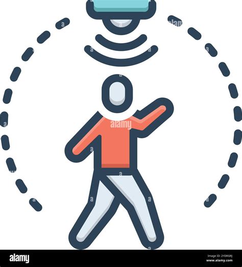 Motion Sensor Icon Vector Vectors Stock Vector Images Alamy