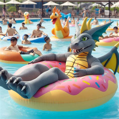 Furry Dragon In The Pool 3 By Boriseng On Deviantart