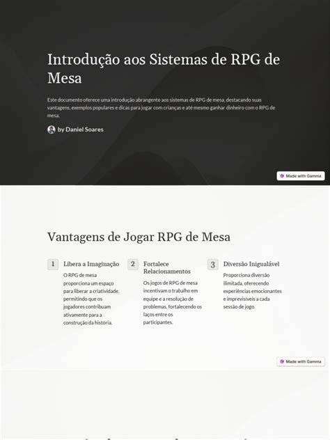 Introducao Aos Sistemas De Rpg De Mesa Pdf