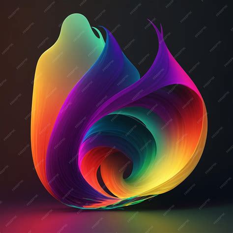 Premium Ai Image Rgb Radial Freeform Gradient