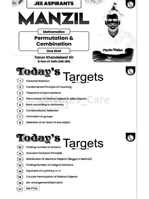 Permutations And Combinations Pdf