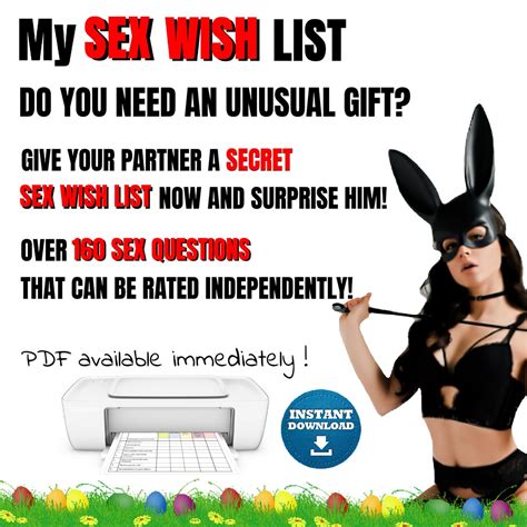 Easter Quick Gifts Sex Wish List For Men Babes Wifes Couples Year Anniversary Gifts For