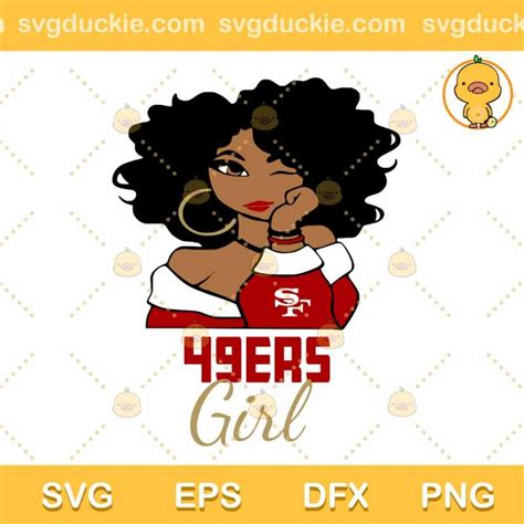 San Francisco 49ers Girl Svg Girls Football 49ers Svg