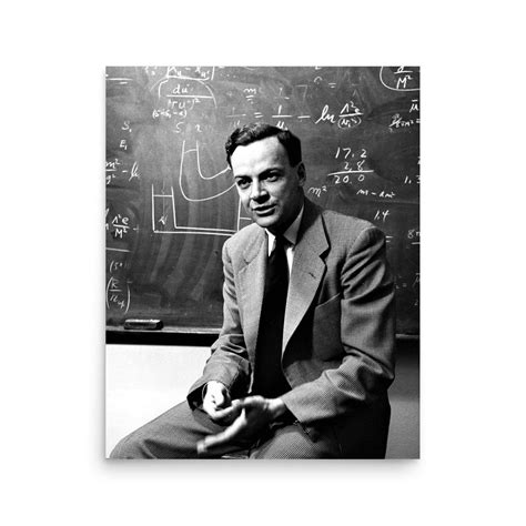 Richard Feynman Scientific Genius Poster Print Unique Quantum Physics Wall Art For Science