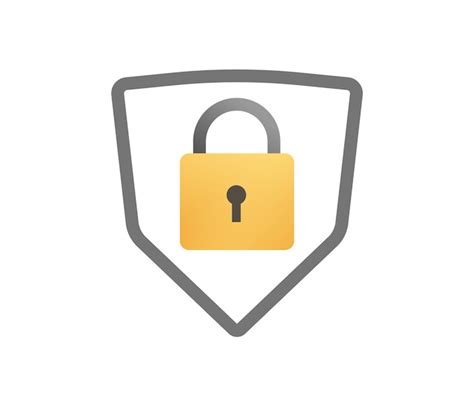 Premium Vector Secure Identity Access Protection Icon With Private Lock Shield Or Concept Of