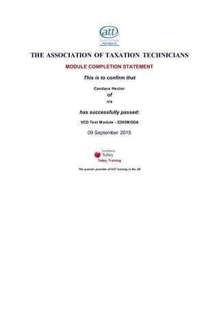 Module A Certificate PDF