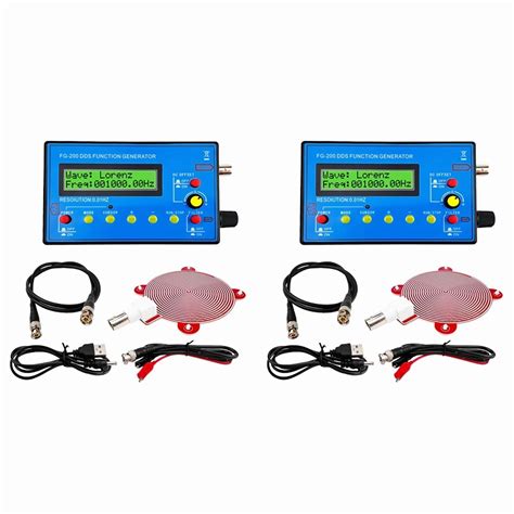 2x Fg200 Dds Function Generator Frequency Counter 001hz 500khz Signal