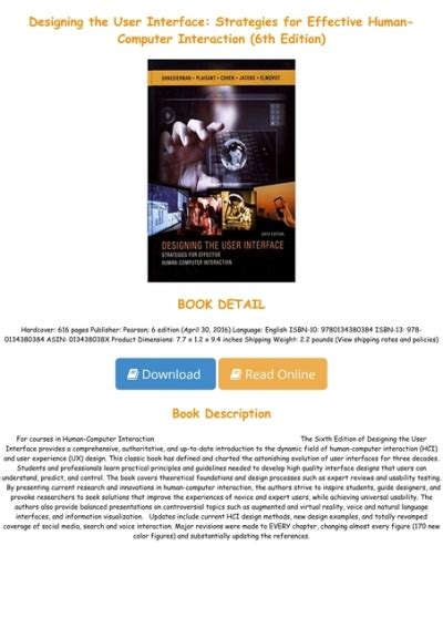 Designing The User Interface Strategies For Effective Human Computer