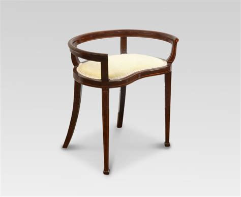 Edwardian String Inlaid Piano Seat