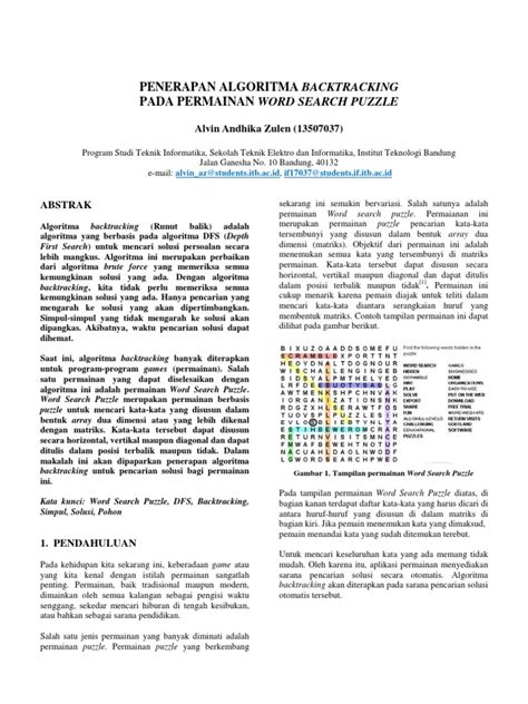Algoritma Backtracking Pdf