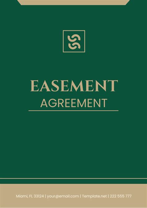 Free Easement Agreement Template To Edit Online