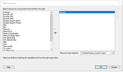 best way to remove multiple values from a token from another token