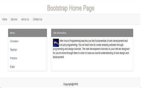 Simple Webpage Design Using Bootstrap Fahmidasclassroom