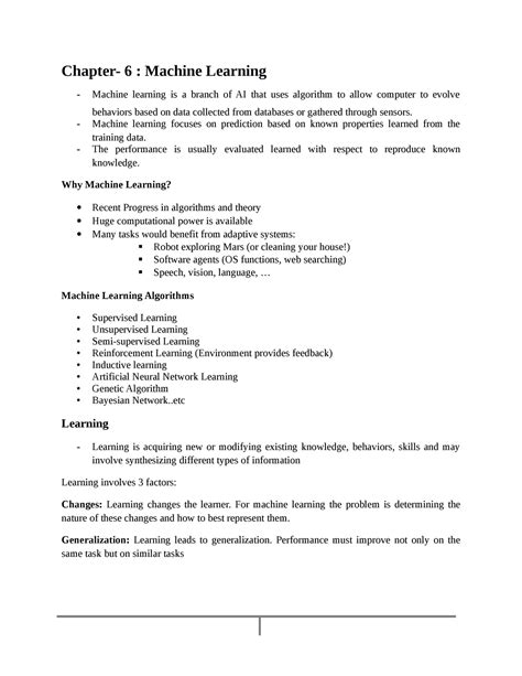 Machine Learning Machine Learning Focuses On Prediction Based On Known Properties Learned From