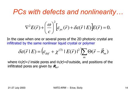 Ppt Intrinsic Localized Modes In Nonlinear Photonic Crystals Powerpoint Presentation Id3805029