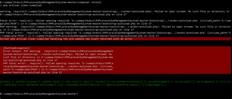 Php Laravel Application Composer Install Error Stack Overflow